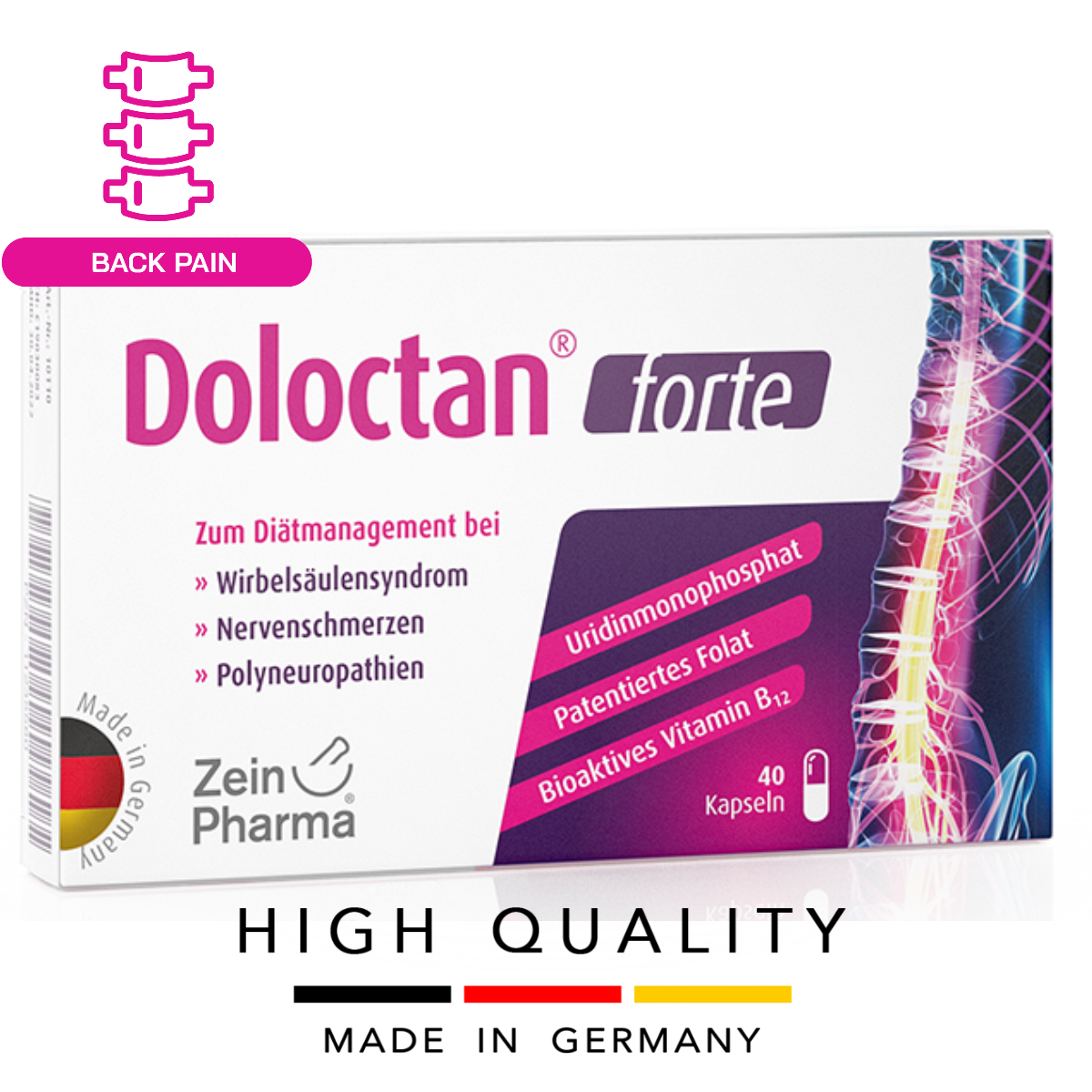 Doloctan Forte - 80 caps. Zein Pharma – Waislamaa
